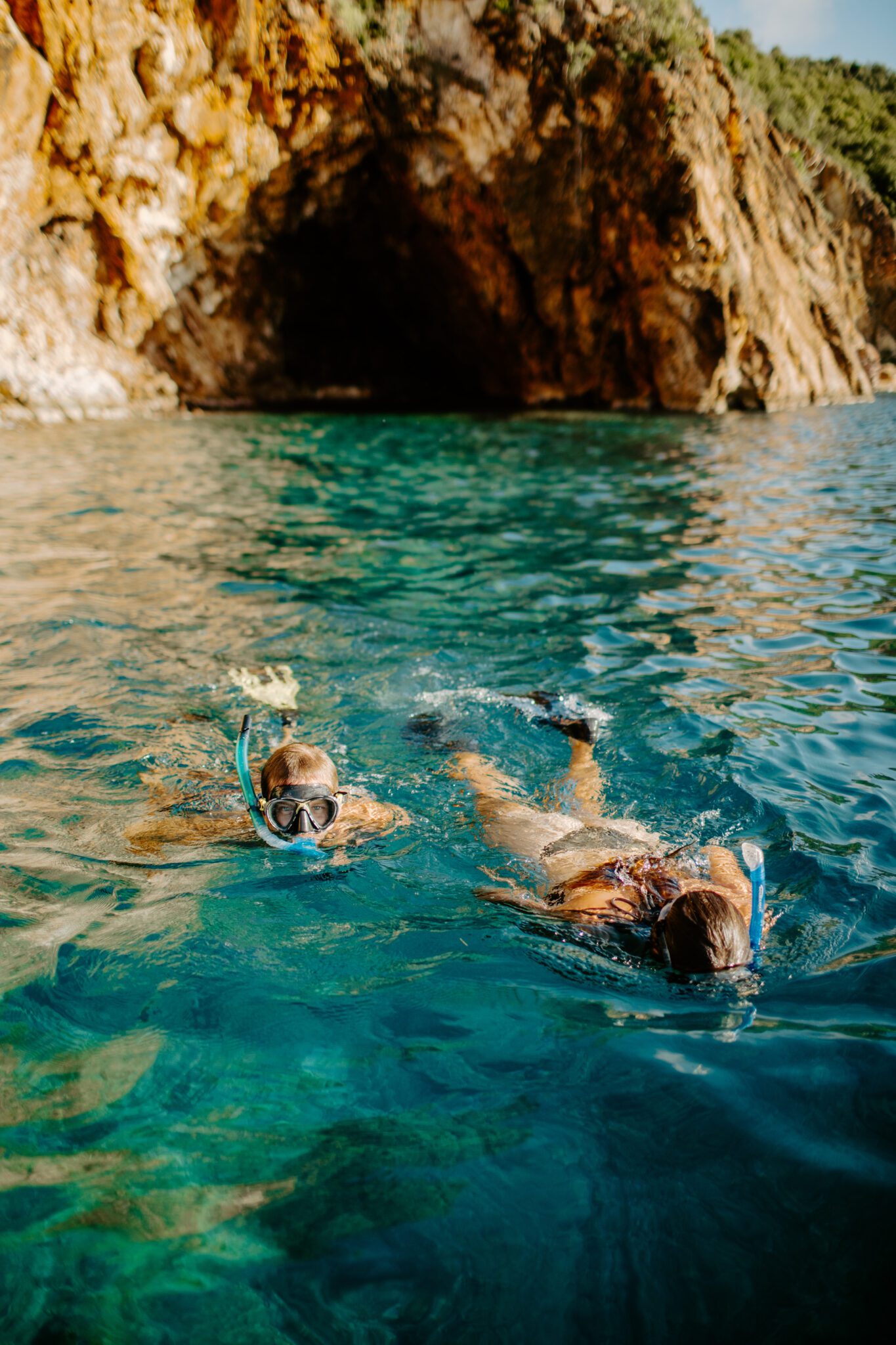 Exploring The Caves at Norman Island